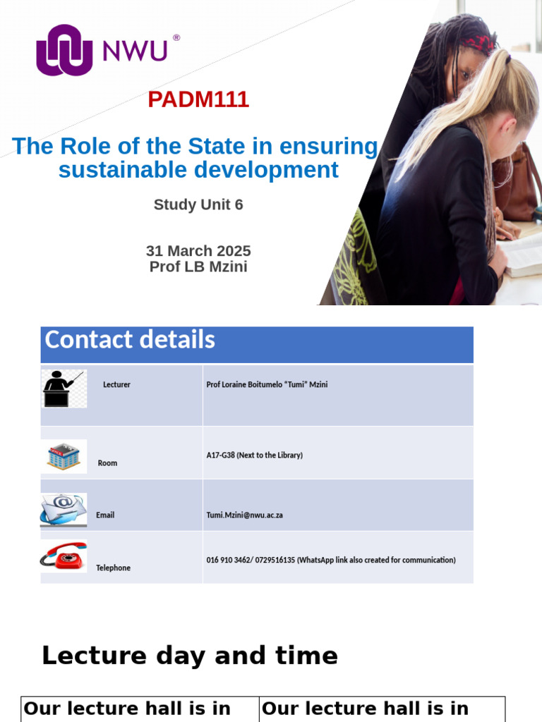 PADM111 LECTURE 6 - 31 March 2025 | PDF | Sustainability | Forest ...