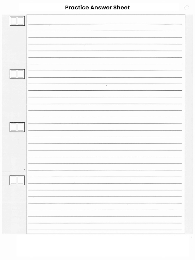 IB Answer Booklet Sheet | PDF