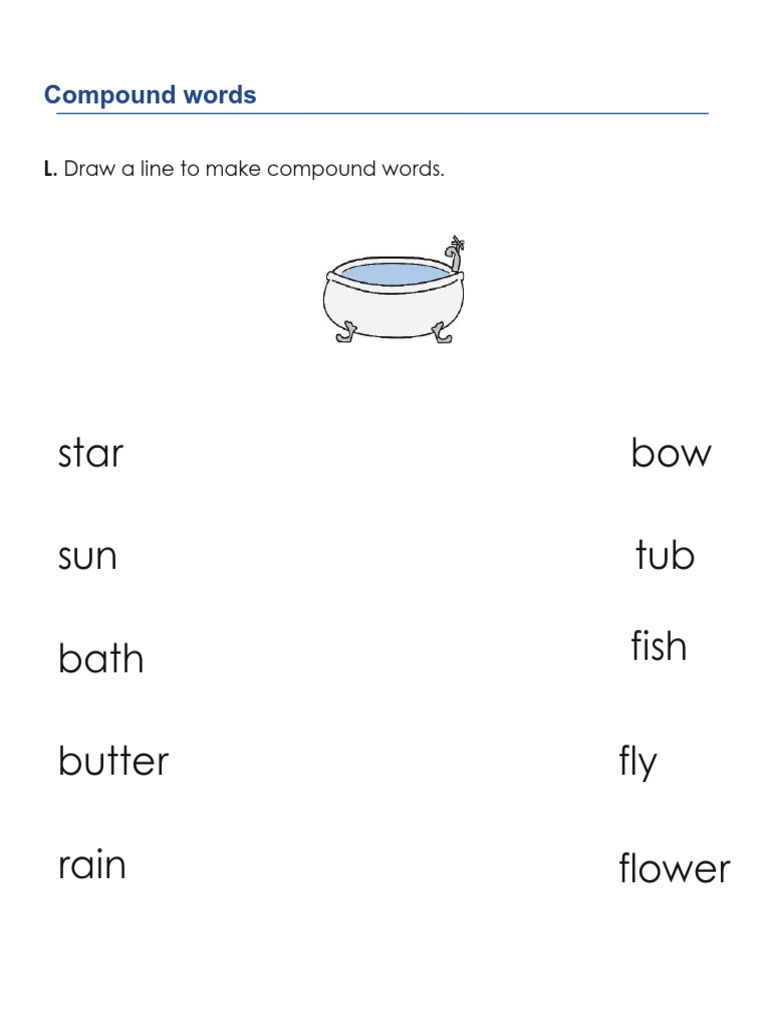 Grade 1 Compound Words 2 PDF | PDF