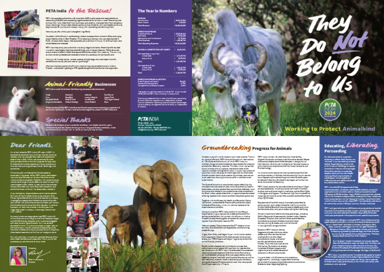 PETA India Annual Review 2024 | PDF | People For The Ethical Treatment ...