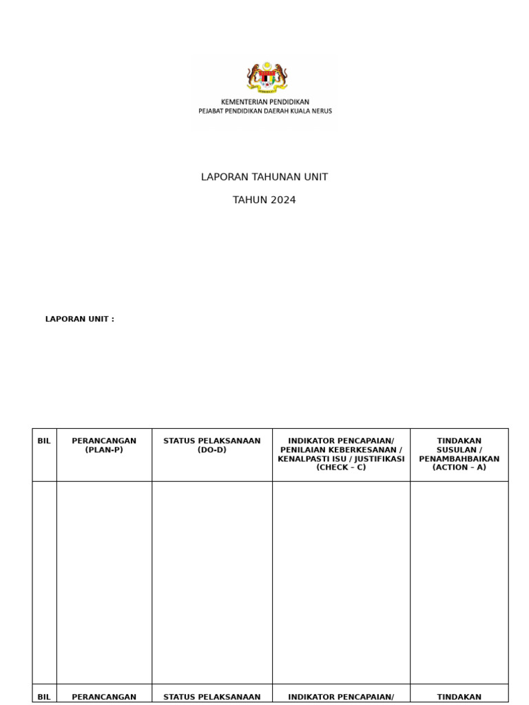Pelaporan PDCA SKT 2024 | PDF
