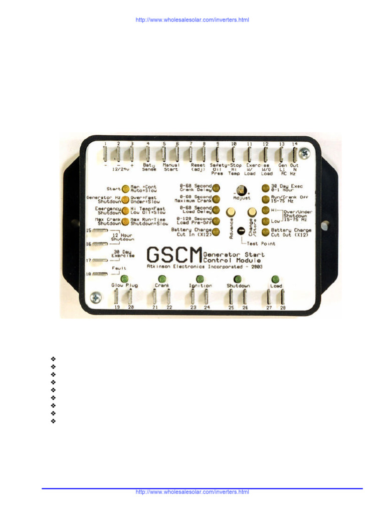 Atikinson GSCM | PDF | Electric Generator | Battery Charger
