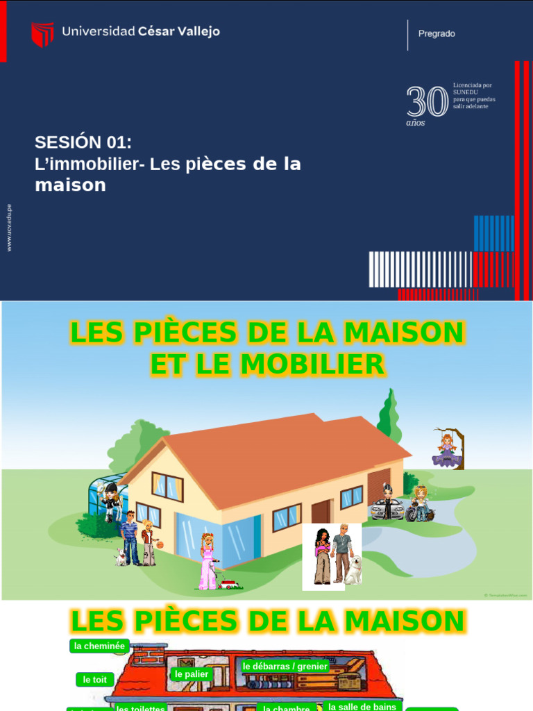 Les pièces et meubles d'une maison | PDF | Salle de bain | Toilettes