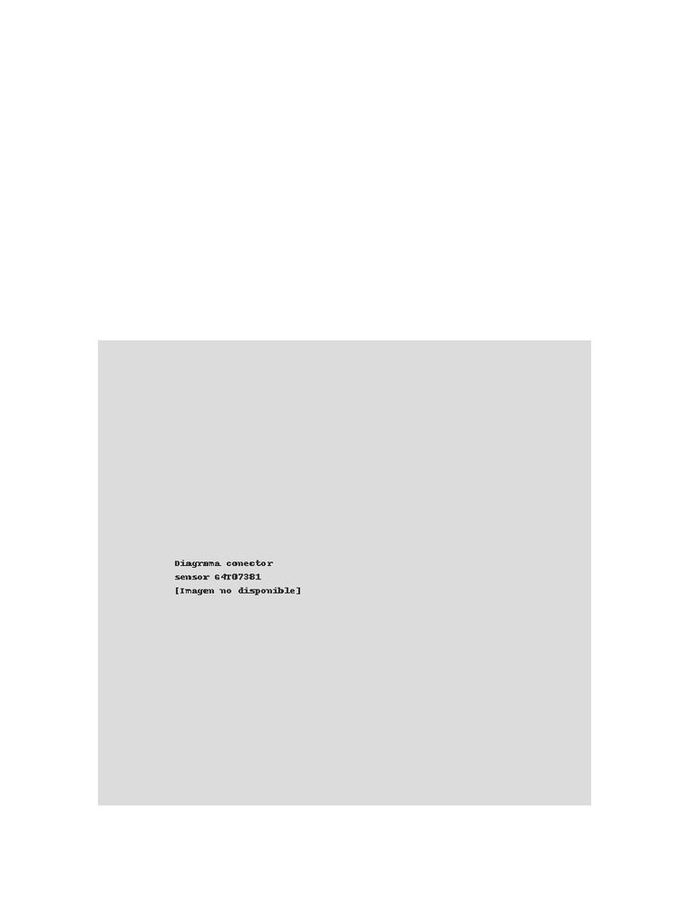 Diagrama Conector Sensor G4T07381 | PDF