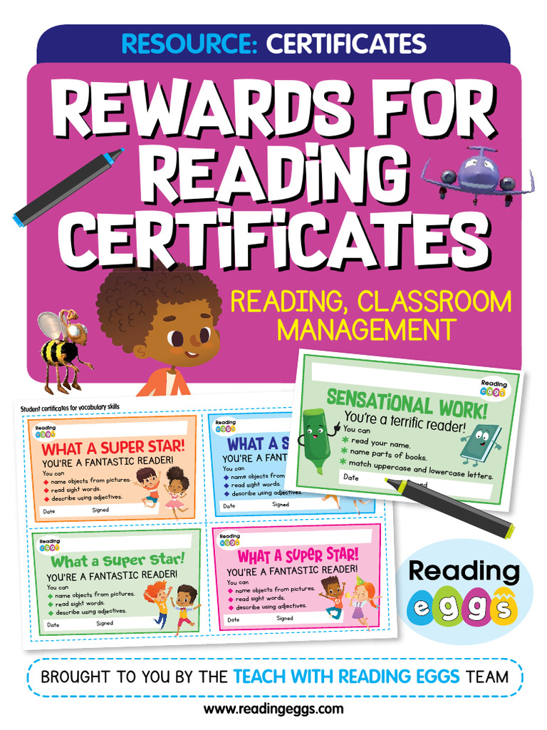 Reading Rewards Certificates | PDF | Phonics | Applied Linguistics