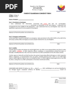 PARENTAL CONSENT FORM - Template Pursuant To Annex C of DepEd Order No ...