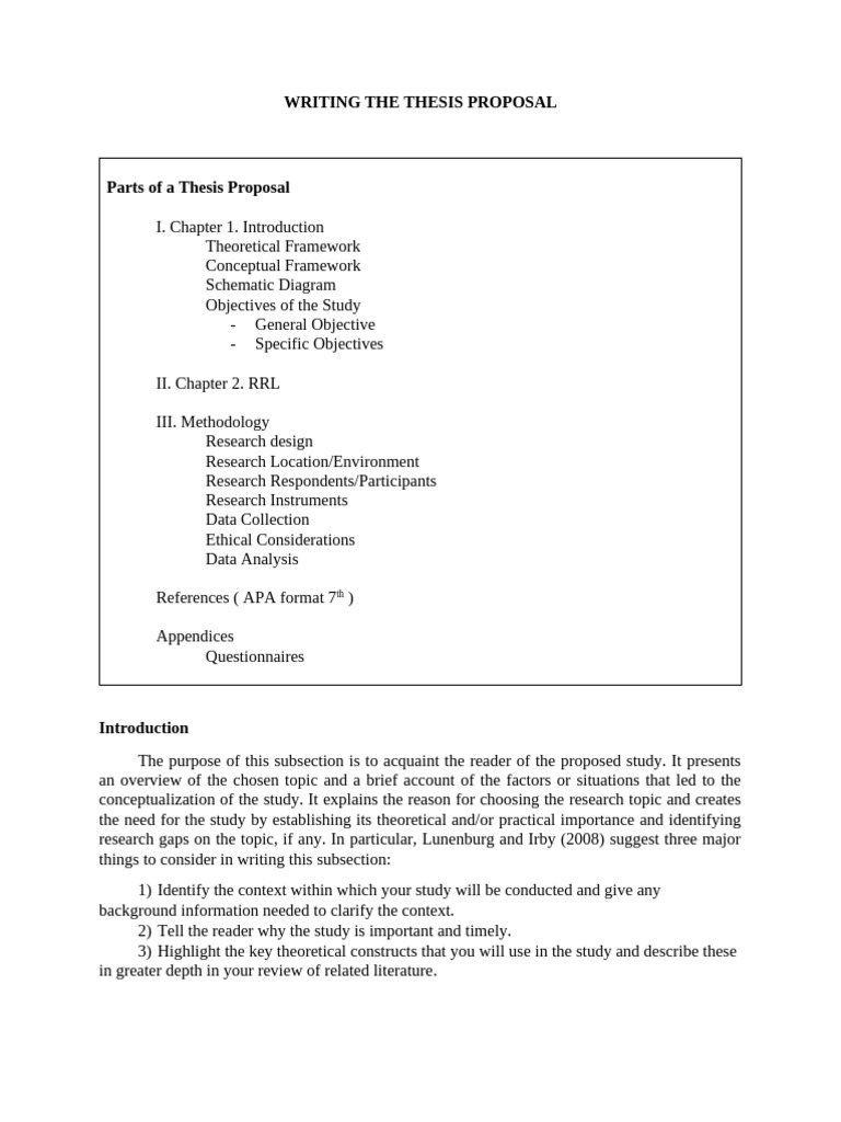 Writing The Thesis Proposal | PDF | Sampling (Statistics) | Qualitative Research