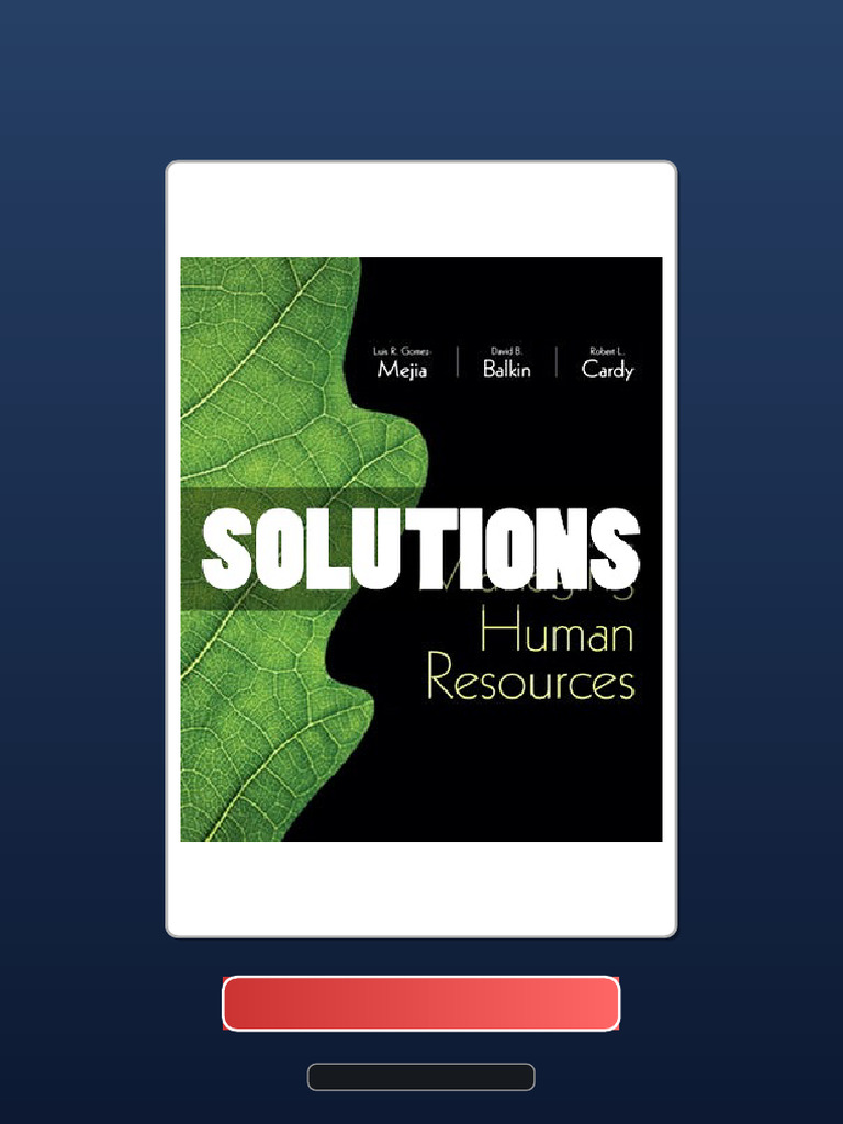 Complete Bundle Managing Human Resources 7 Ed GomezMejia Ebook and ...