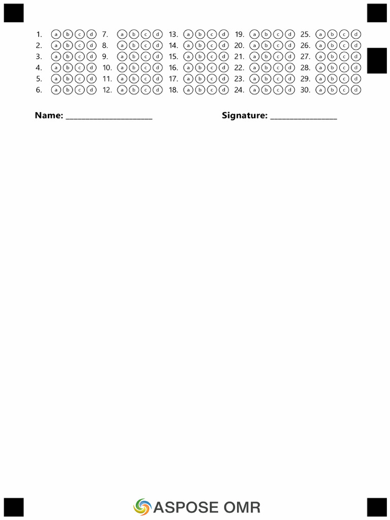 OMR | PDF