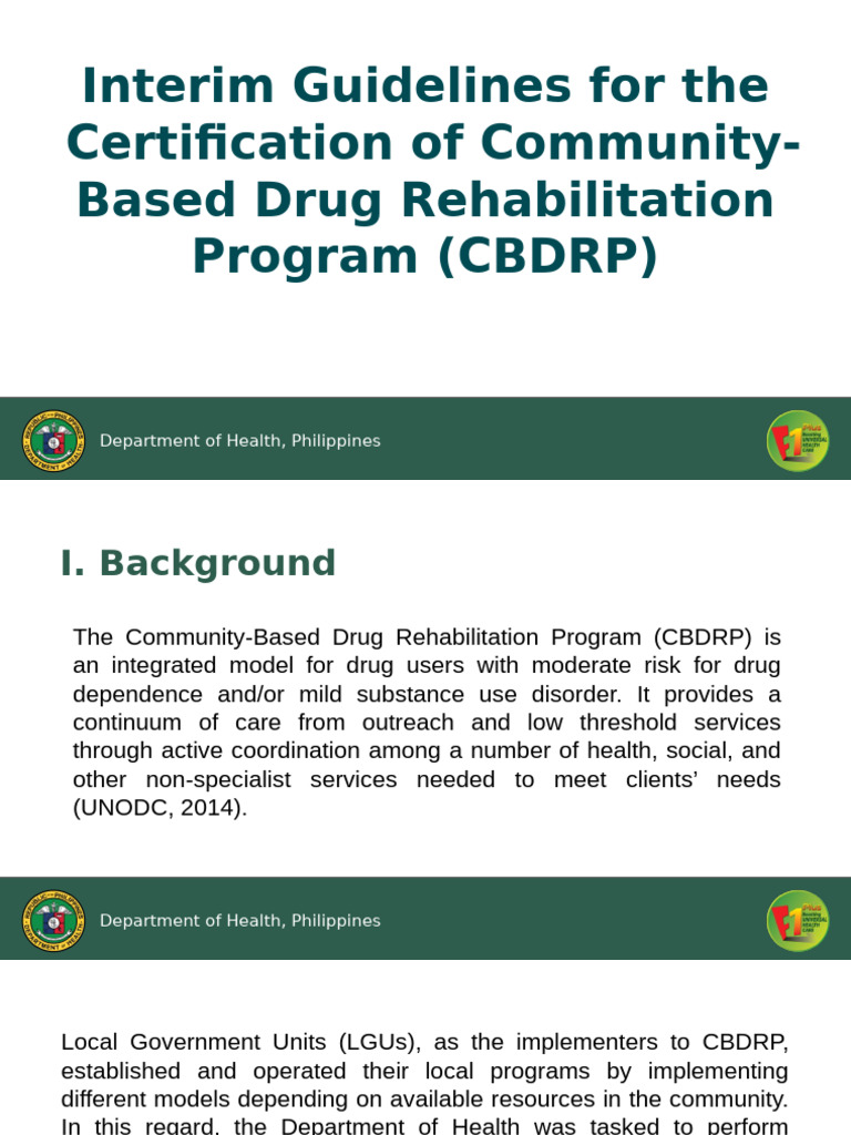 DM On CBDRP Guidelines v.2 | PDF | Substance Abuse | Substance Dependence