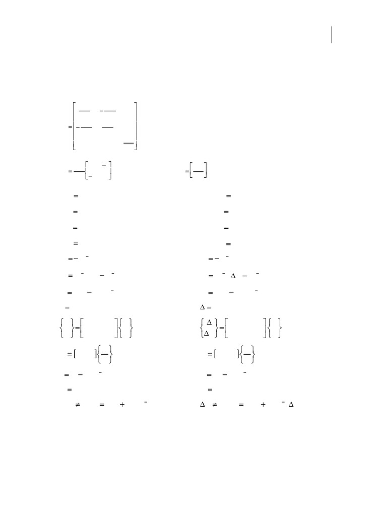 Equations in Final Exam | PDF | Structural Analysis | Mechanical Engineering