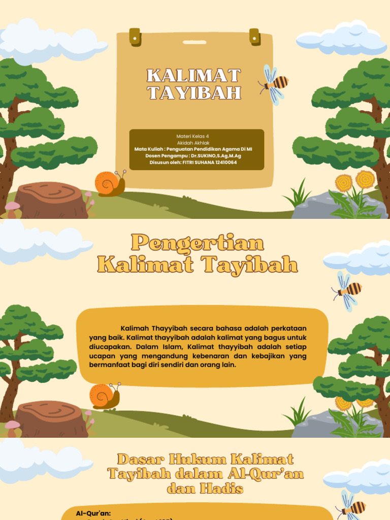 Pengertian dan Keutamaan Kalimat Tayibah | PDF