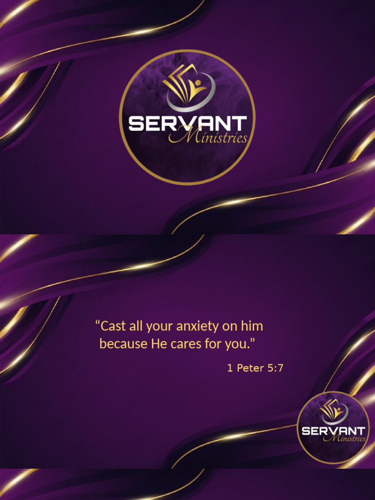 Cast All Your Anxiety On Him - 1 Peter5'7 | PDF