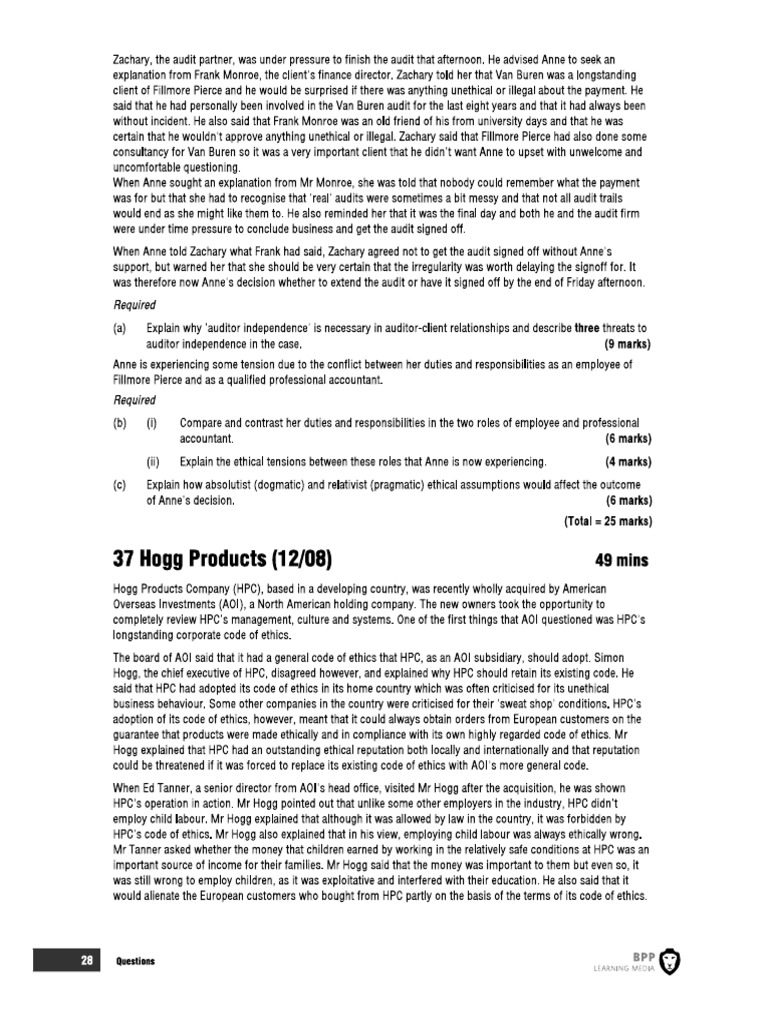 Hogg Products, Policy Speach | PDF