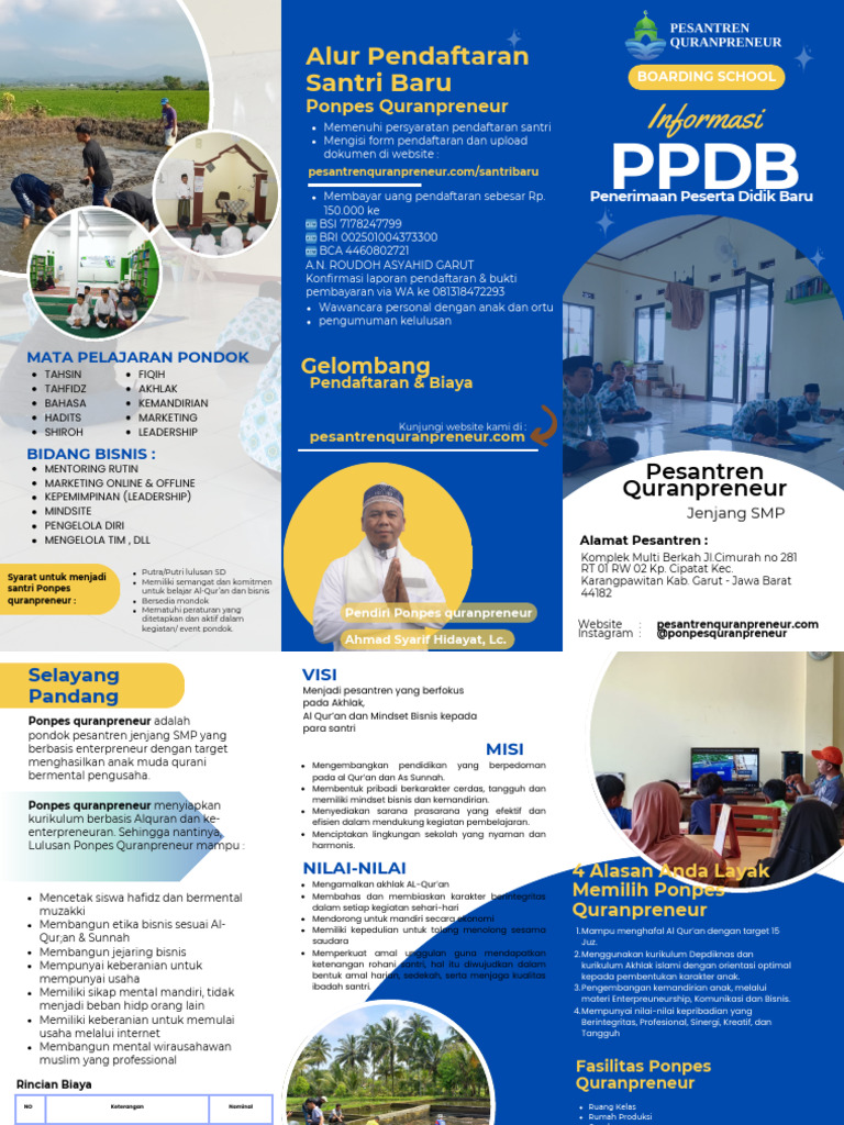 Blue White Modern Gutter Cleaning Z-Fold Brochure | PDF