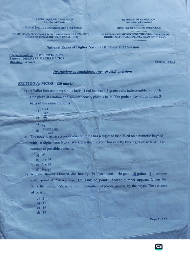 Software Maths HND 2021-1 | PDF