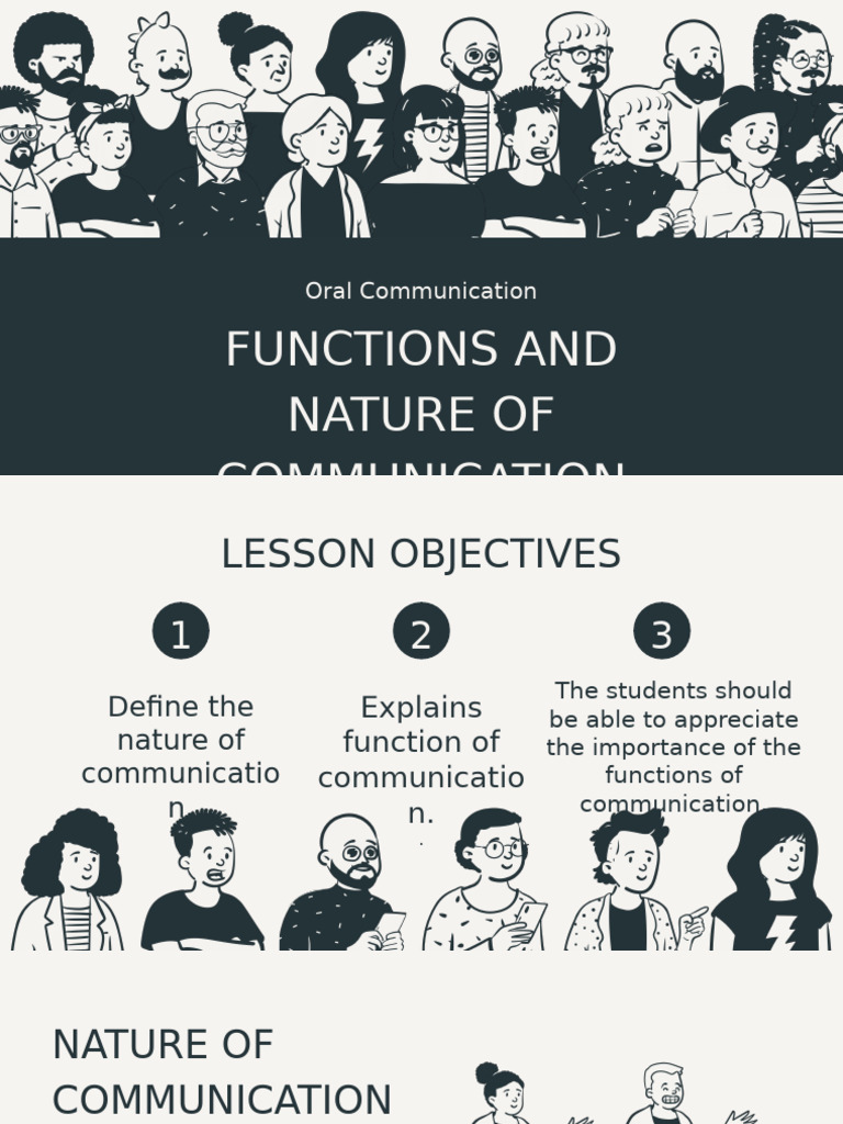 Functions and Nature of Communication | PDF | Communication | Nonverbal ...