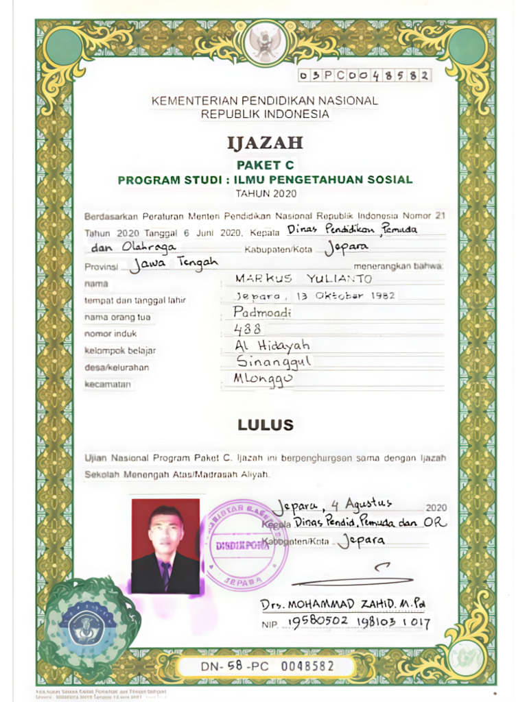 Ijazah Paket C | PDF