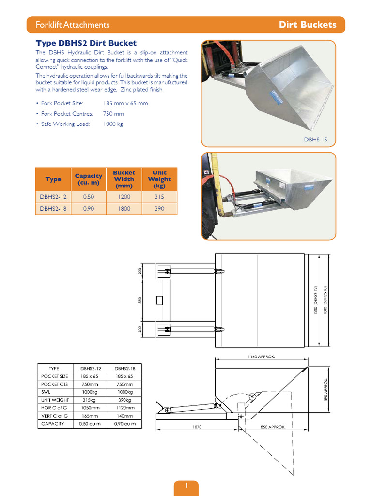 Mechanical Attachments From Hangzhoushuangbei | PDF | Forklift | Crane (Machine)