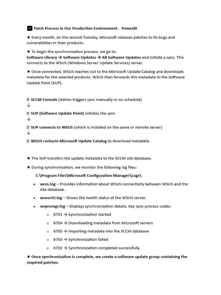 Patch Process in Our Production Environment | PDF | Windows Registry ...