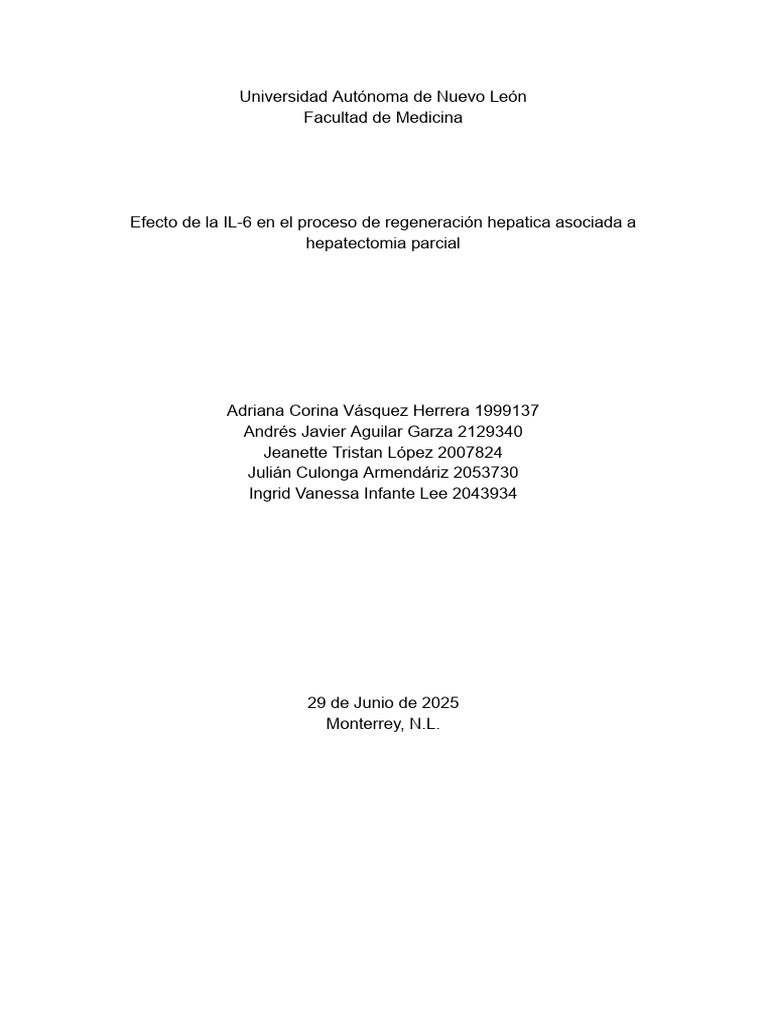 IL-6 Protocolo Final | PDF | Interleucina 6 | Citocina