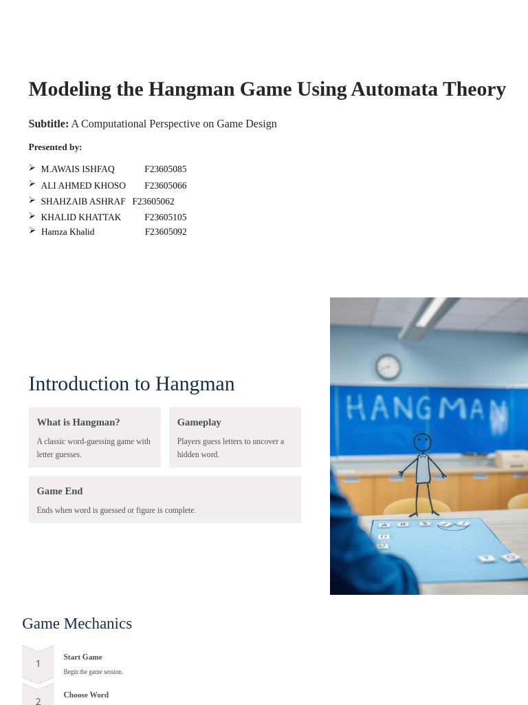 Modeling The Hangman Game Using Automata Theory | PDF