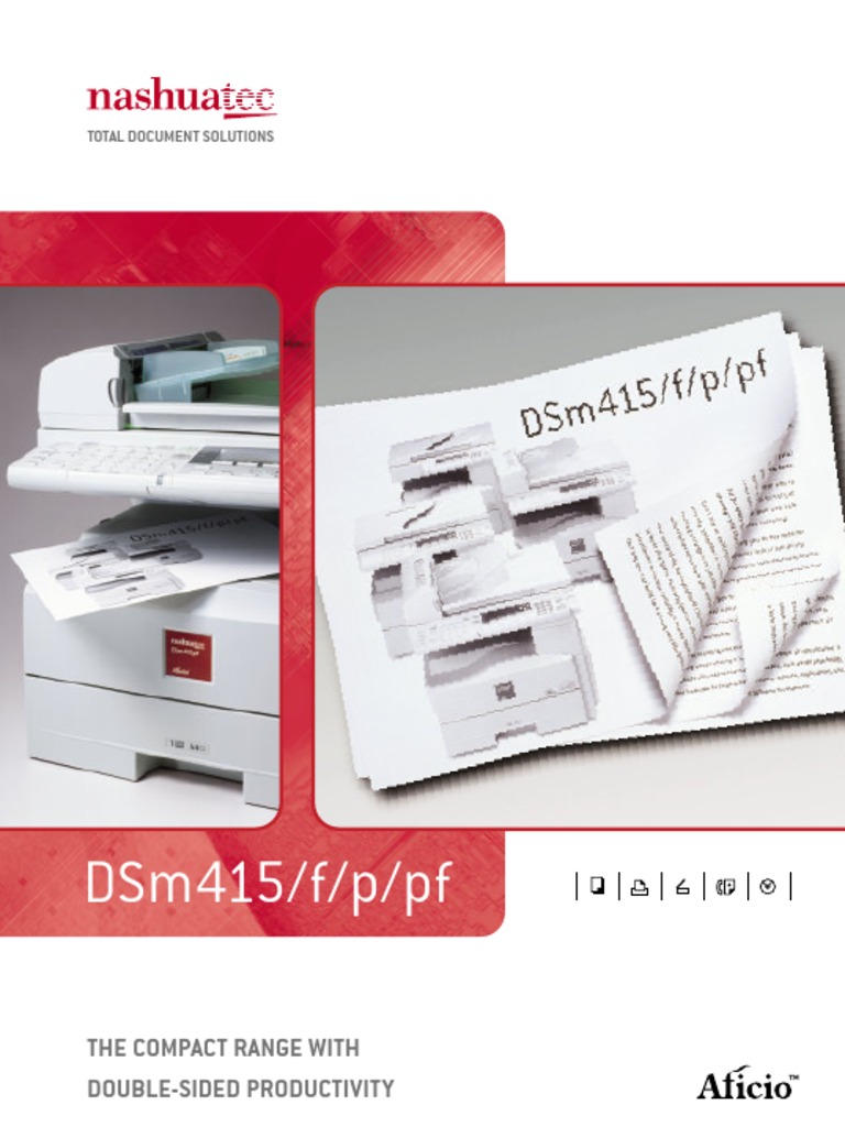 Nashuatec DSm415 | PDF | Fax | Image Scanner