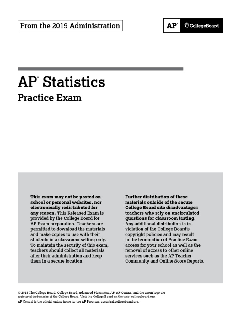 AP Stats 2019 | PDF