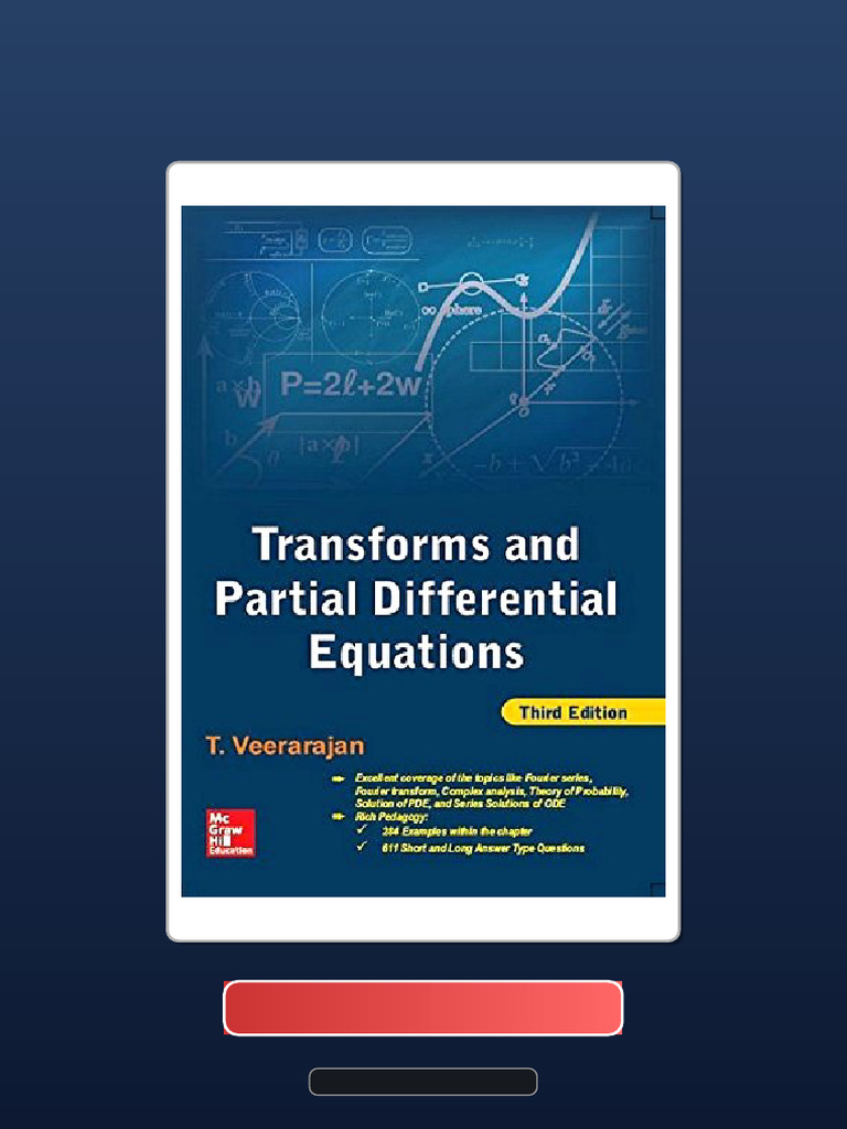 Transforms and Partial Differential Equations T Veerarajan 9352601904 789352601905 Digital ...