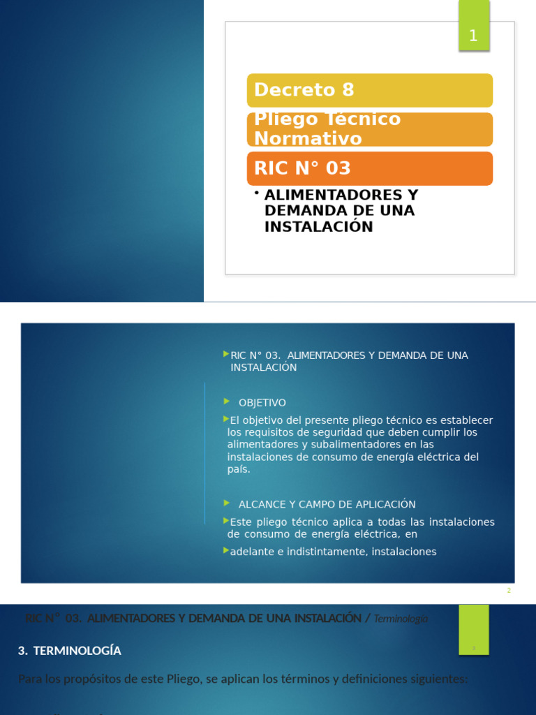RIC 03 Alimentadores y Demanda 1 | PDF | Ingenieria Eléctrica | Corriente eléctrica