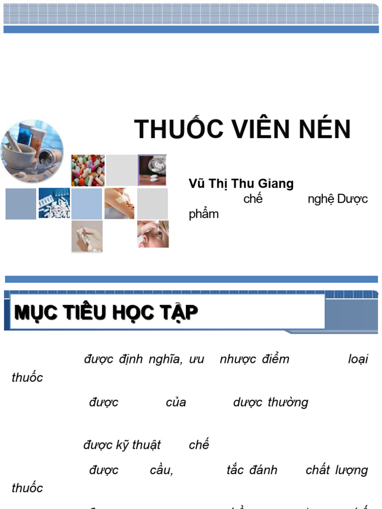THuốc viên nén - Tablet- 03.25 | PDF