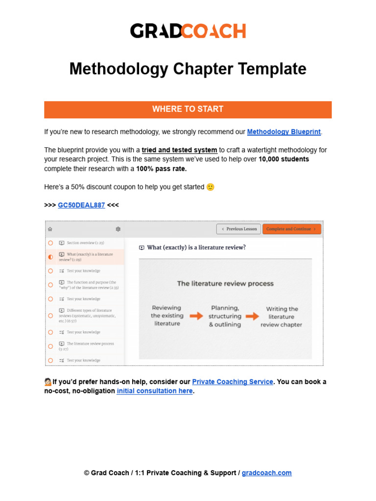 Methodology Chapter Template - May 2023 | PDF