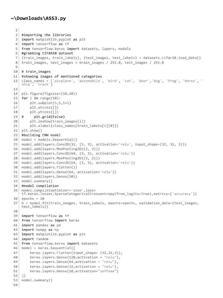 Ass 3 Code | PDF