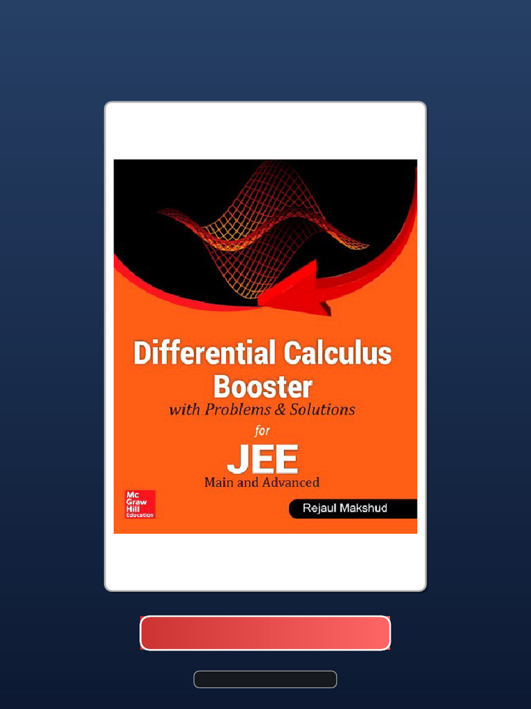 Differential Calculus Booster With Problems and Solutions For IIT JEE Main and Advanced Rejaul ...