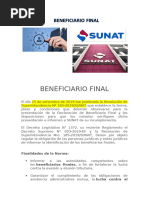Declaración Del Beneficiario Final - ORIENTACION | PDF