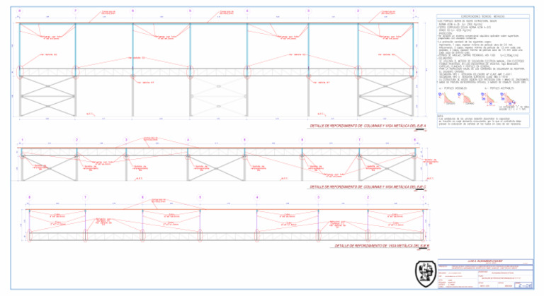 49 - Plano, Elevacion de Porticos | PDF