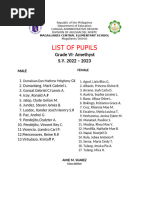 Class List 2025-2026 Complete Names | PDF