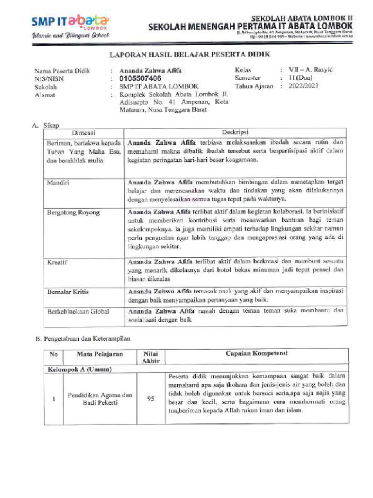 Kelas 7 Semester 2 - Compressed | PDF