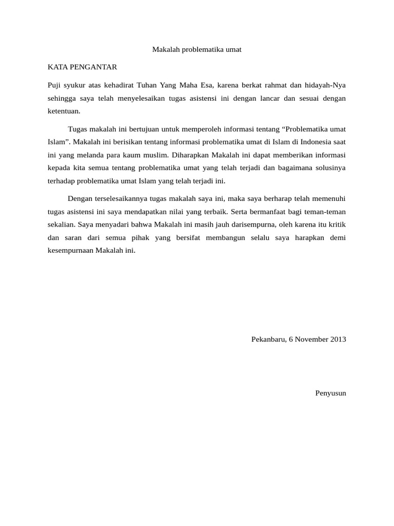 Problematika Umat Islam di Indonesia | PDF