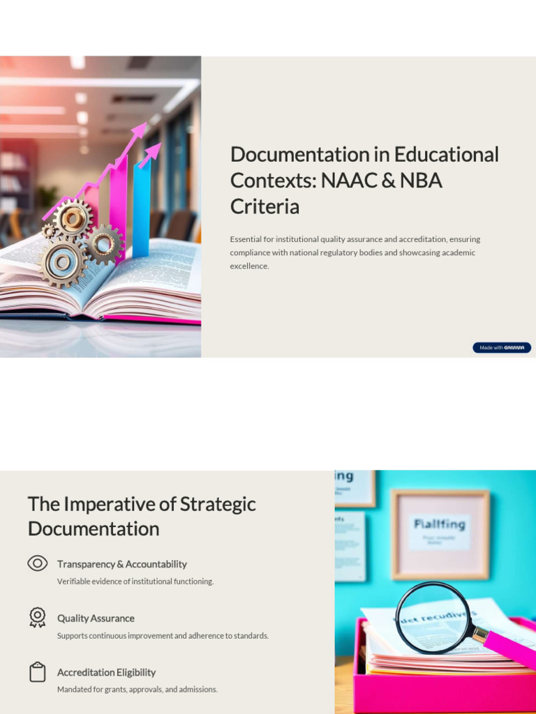 Documentation NAAC and NBA Criteria | PDF | Audit | Governance