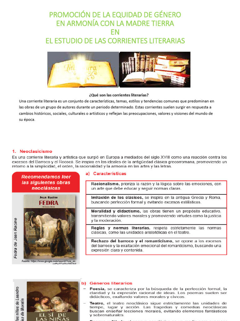 Tema 5 Corrientes Literarias | PDF