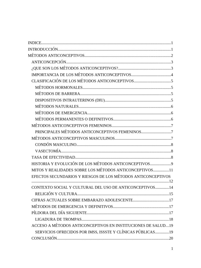 Proyecto Final 4 2 | PDF | Control de la natalidad | Planificación familiar