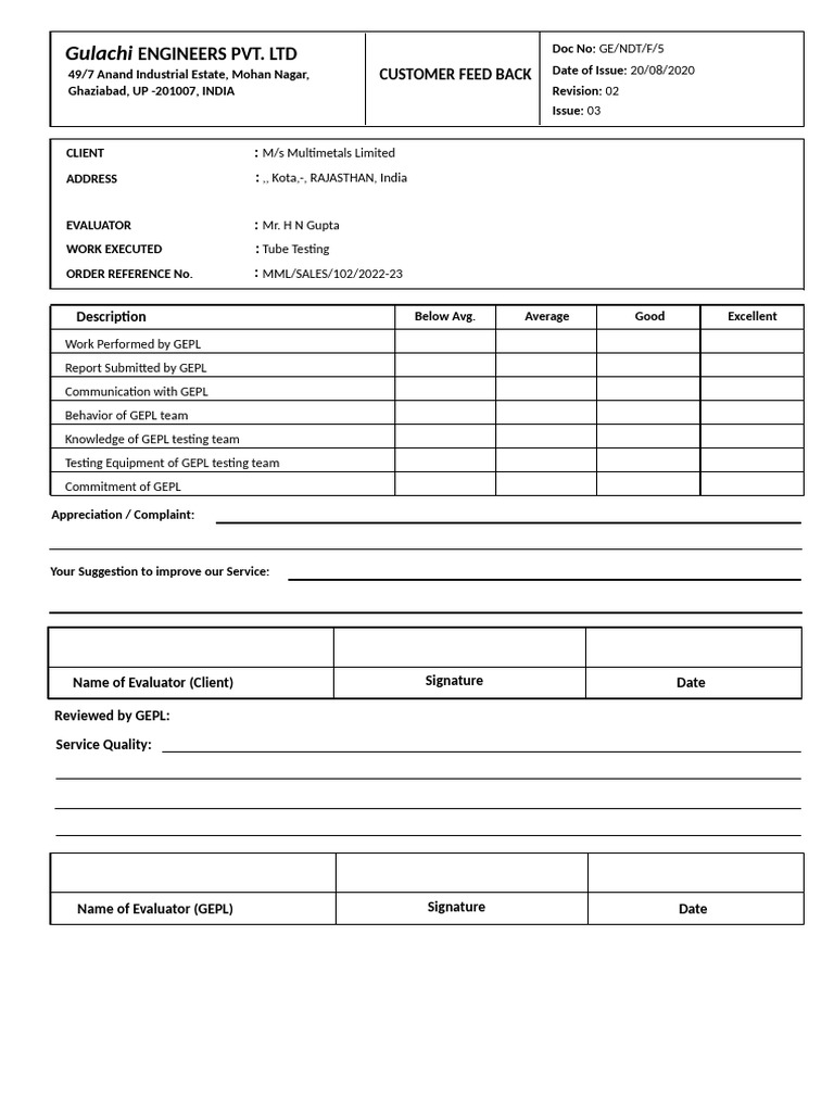 CFB Multimetals | PDF