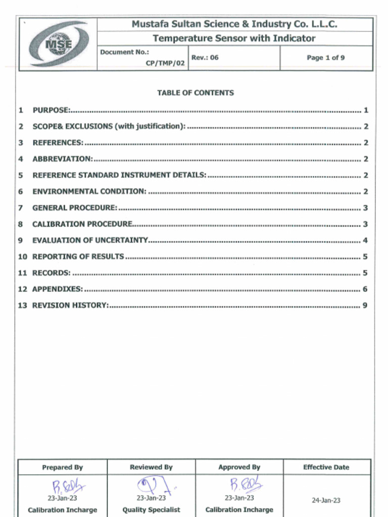 CP-TMP-02 Temperature Sensor With Indicator | PDF