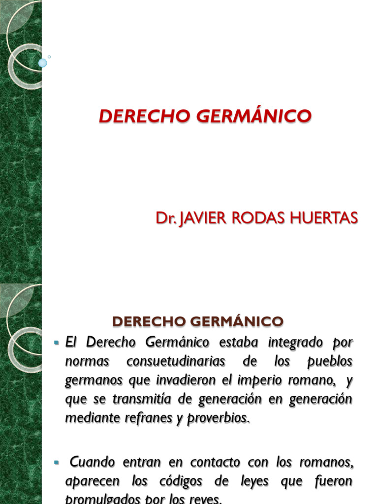 Derecho Germanico | PDF