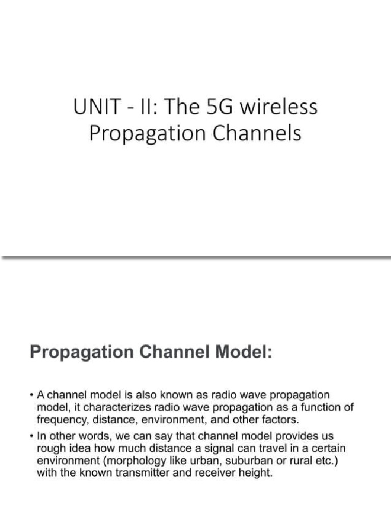 5g Wireless Propagation Channel | PDF