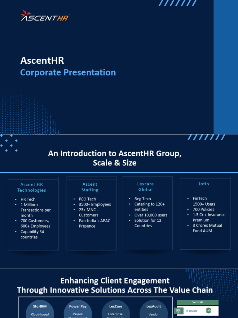 AscentHR Corporate Presentation Sept 2024 | PDF | Payroll | Computing