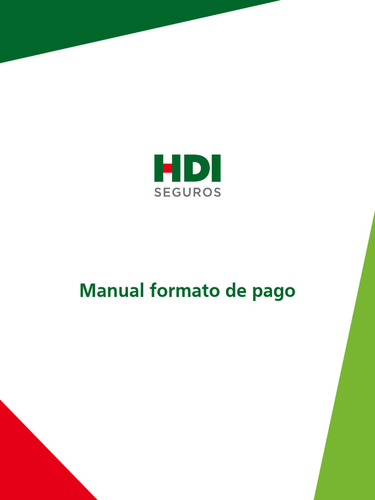 Manual Formato de Pagos Polizas Hdi | PDF | Transferencia bancaria | Bancos