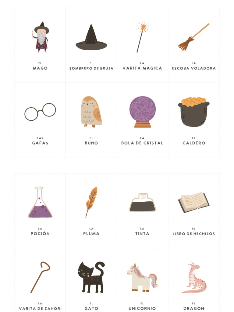 Magic Flashcards ES A4 | PDF