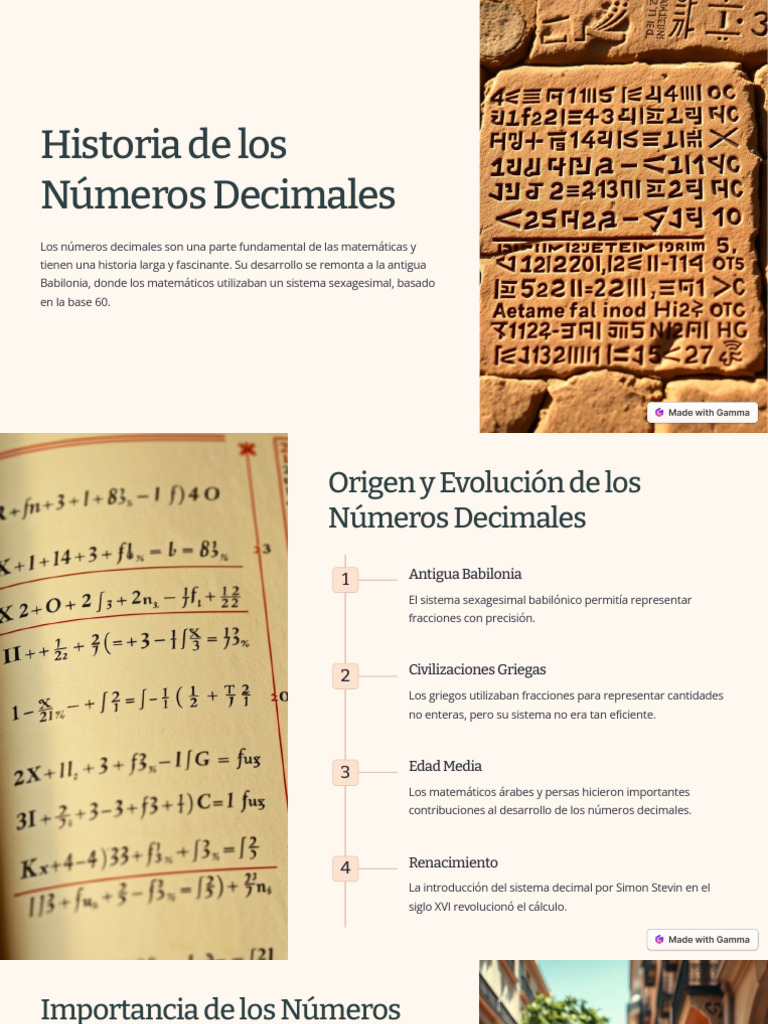 Origen y Evolución de los Números Decimales | PDF
